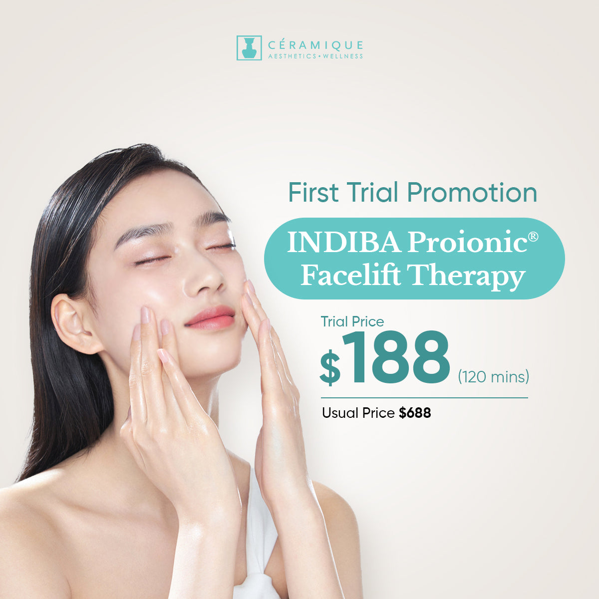 INDIBA Proionic Facelift Therapy | First Trial – Ceramique Aesthetics